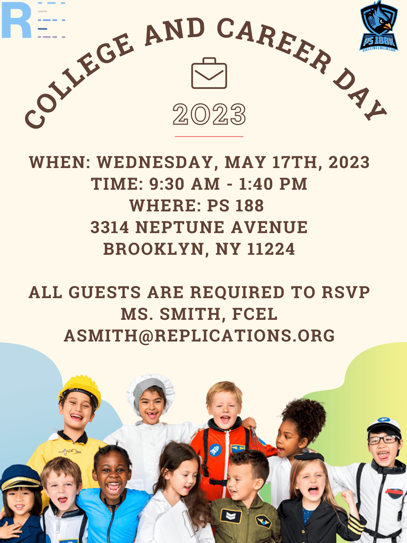 PS 188 – College & Career Day – REPLICATIONS